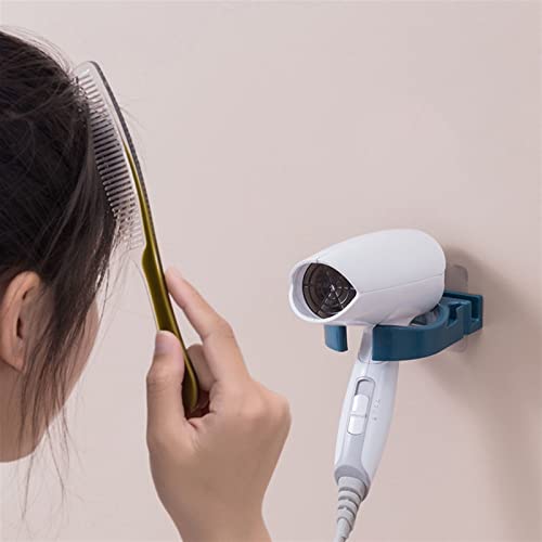 MAJHER Dryer Stand, Dryer Holder Shelf Storage Wall Mounted Hairdryer Rack Organizer ABS Bathroom Fixture Hardware Home Accessories
