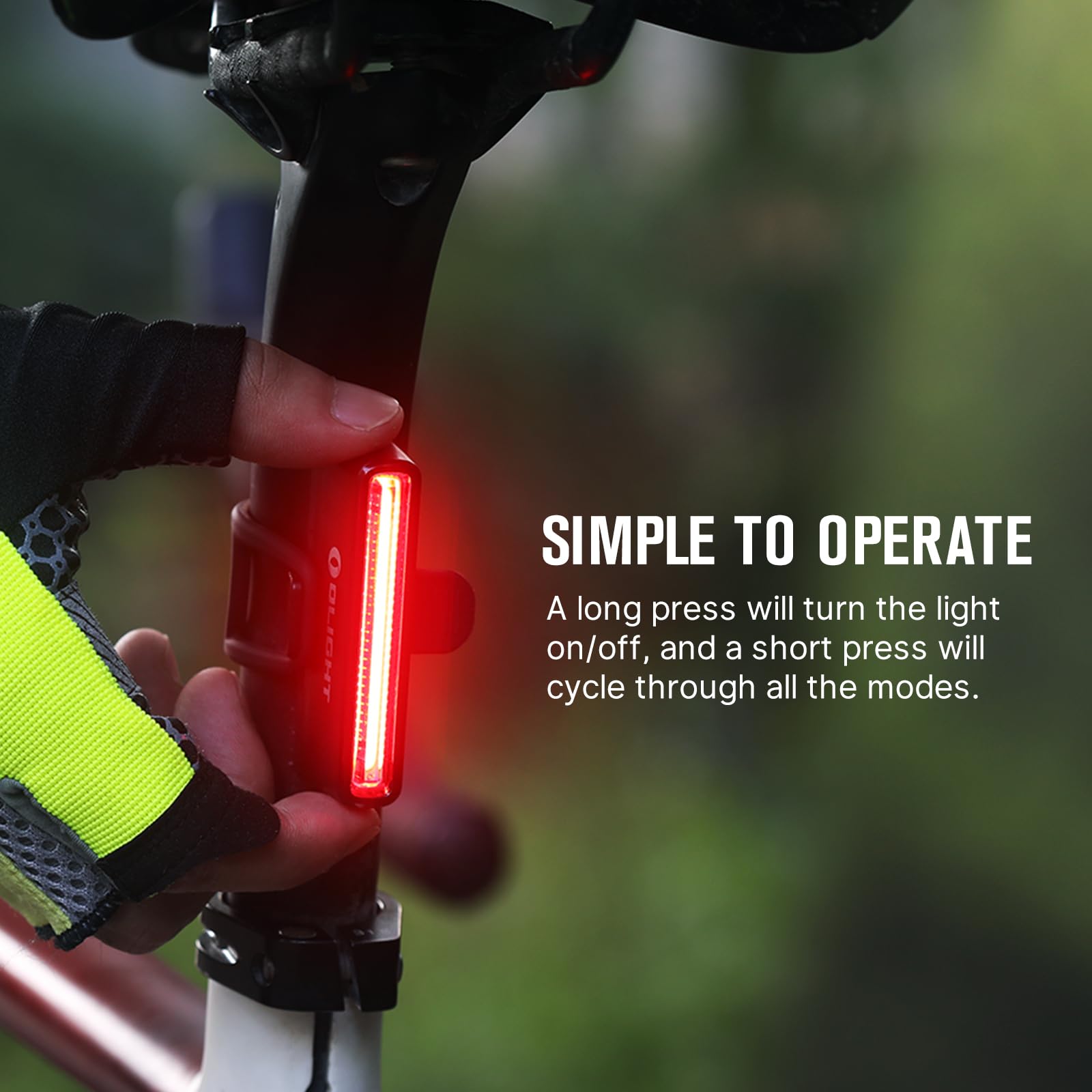 OLIGHT Seemee 30 C Bike Light 30 Lumens Tail Light 230 Degree Visibility, 800m Viewable Range, USB Rechargeable Bike Break Light, IPX6 Waterproof, Road and Urban Cyclists