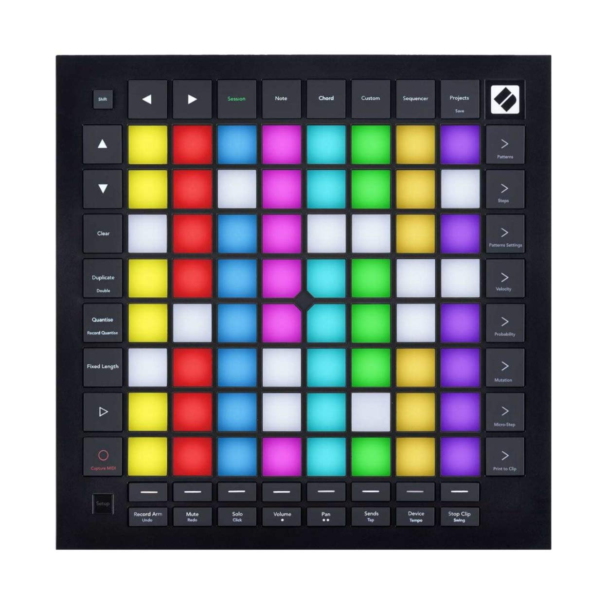 Novation Launchpad Pro MK3 Bundle with Over-Ear Headphones and 3.0 4 Port USB Hub (3 Items)