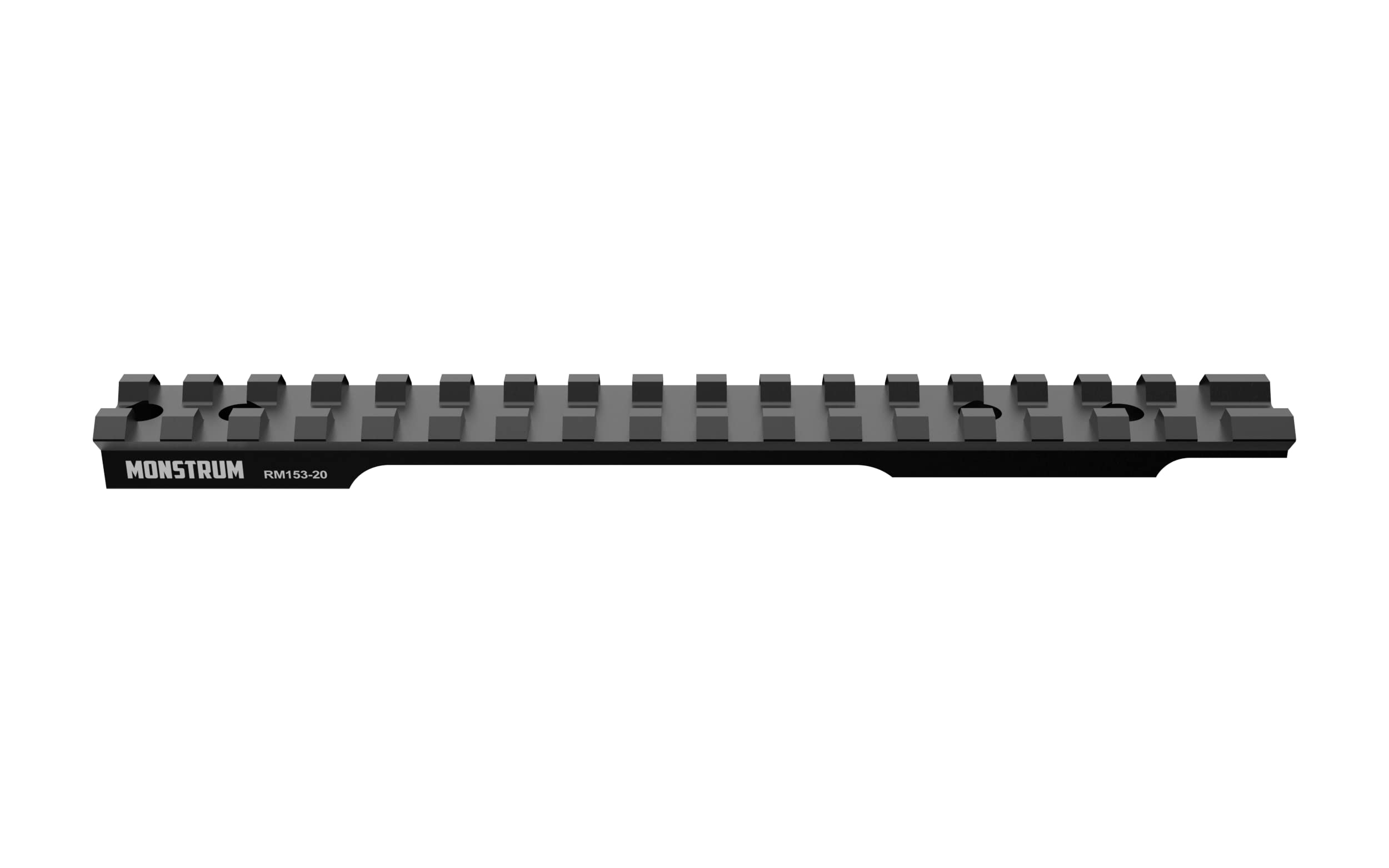 Monstrum Picatinny Rail Mount for Remington 700 | 20 MOA | Long Action | 4-12x44 Rifle Scope with Adjustable Objective and Scope Rings | Bundle