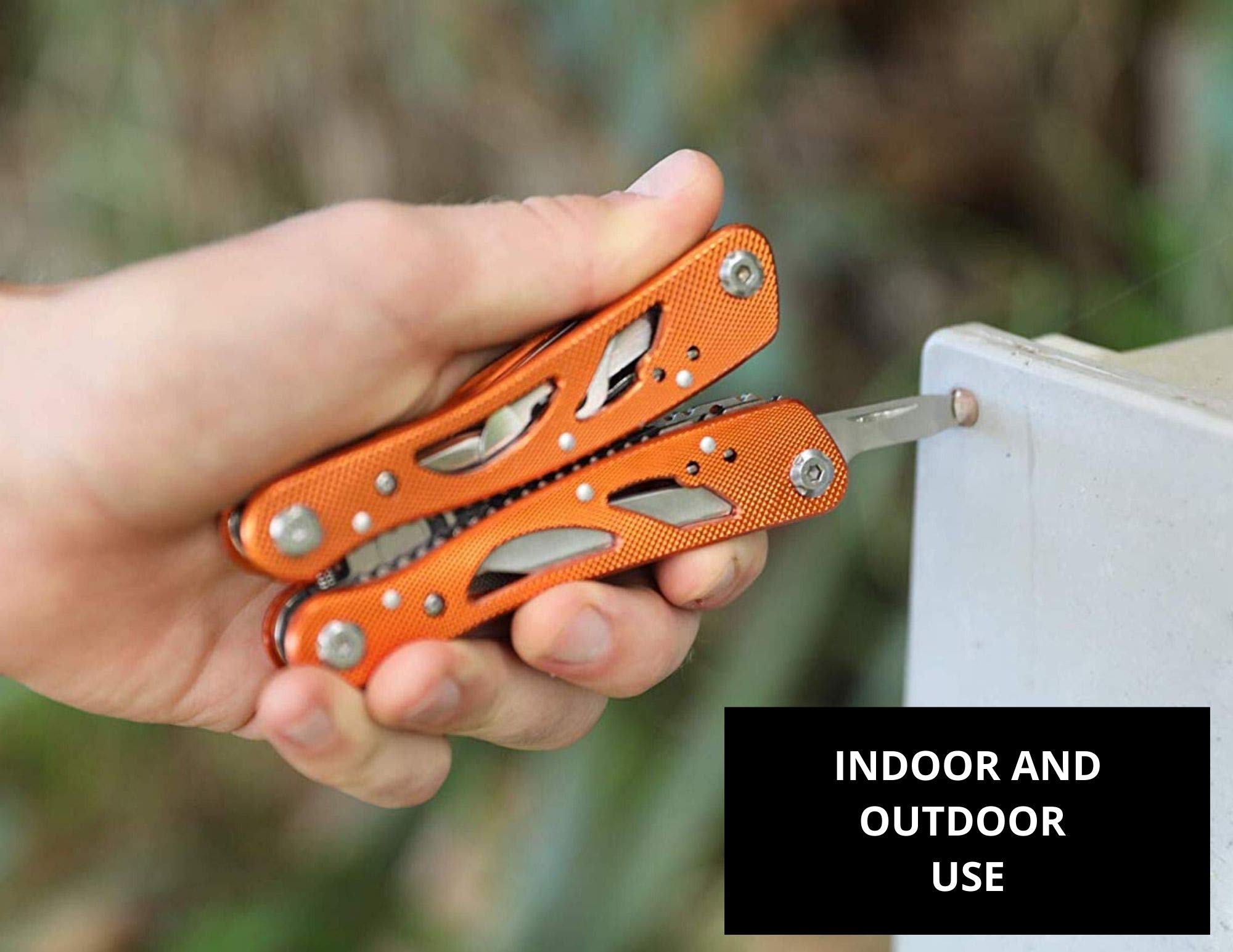 Multitool knife with sheath 15-in-1 Portable Pocket Multifunctional heavy duty, Folding Saw, Wire Cutter, Pliers, Sheath Multipurpose, Survival, Camping, Hunting, Car Set, tools, survival gear