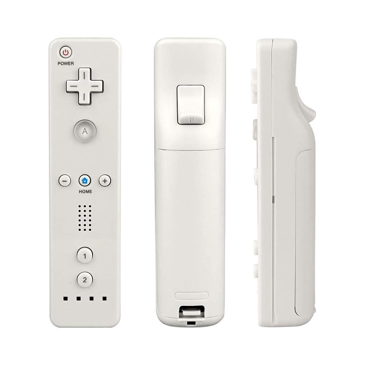 Mribo Wii Remote Controller, Replacement Remote Game Controller with Silicone Case and Wrist Strap for Nintendo Wii and Wii U (White)