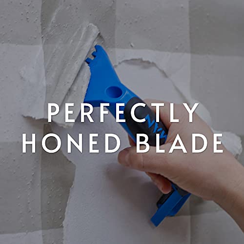 ROMAN’s Wallpaper and Paste Removal Kit - Concentrate (32 oz), Perforating Scoring Tool, and Angled Scraper for Home Improvement - Yields 5 Gallons of Remover (1500 sq. ft Coverage)