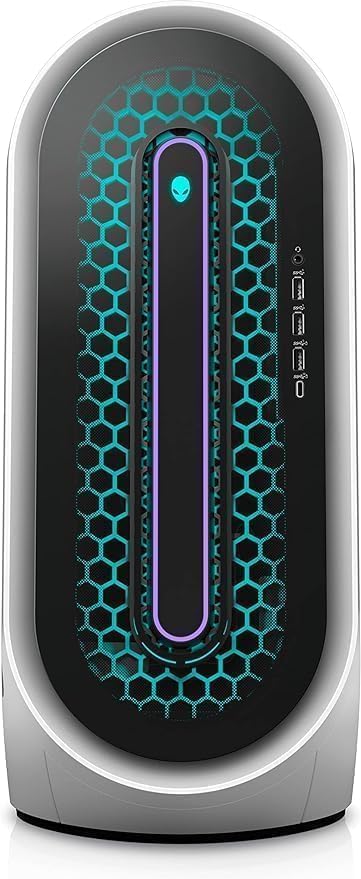 NEWDell Alien.Ware Aurora R15 Gaming Desktop 13th Gen Intel i9 13900KF 24-Core 64GB RAM 2TB SSD GeForce RTX 4090 Wi-Fi 6 Win 11 1350W PSU Liquid Cooling 【White Clear Side Panel 】