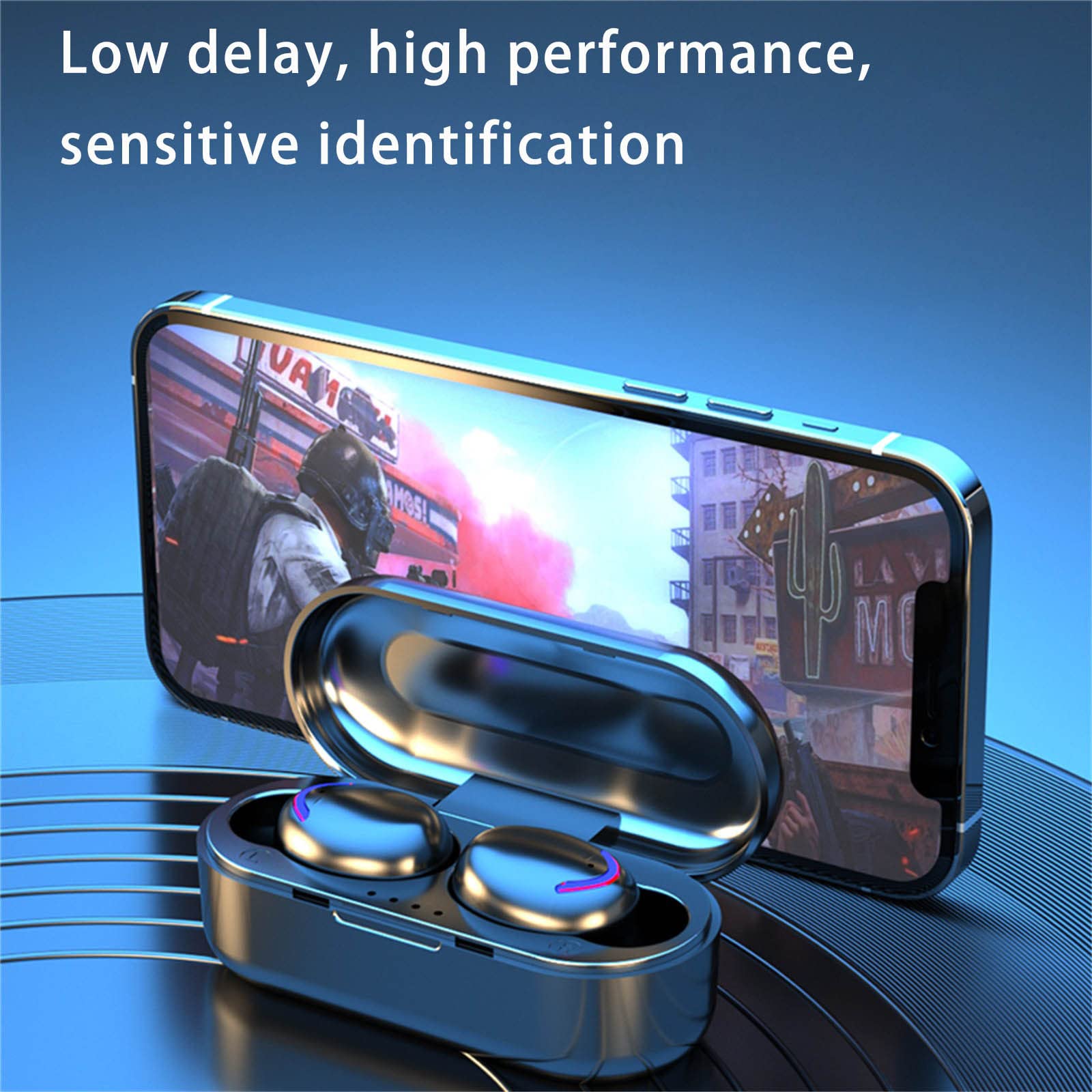 Viligee Mini Touch-Control Wireless Bluetooth Earphones - Earbuds Headset Long Endurance Travel Essentials in-Ear Stereo Headphones with Portable Charging Box Home Sport Working Office Outdoor Use
