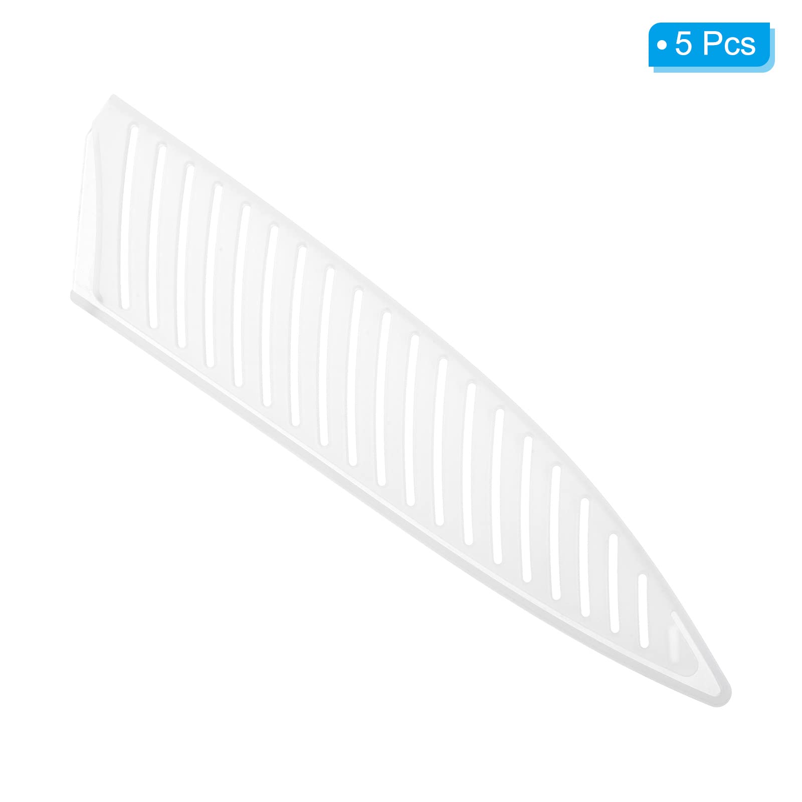 PATIKIL PP Safety Knife Cover Sleeves for 8" Chef Knife, 2 Pack Knives Edge Guard Blade Protector Universal Knife Sheath for Kitchen, White