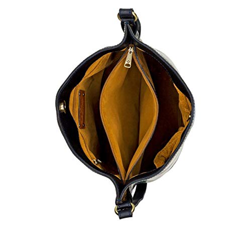 Patricia Nash Lavello Leather Crossbody Bucket Bag - Python