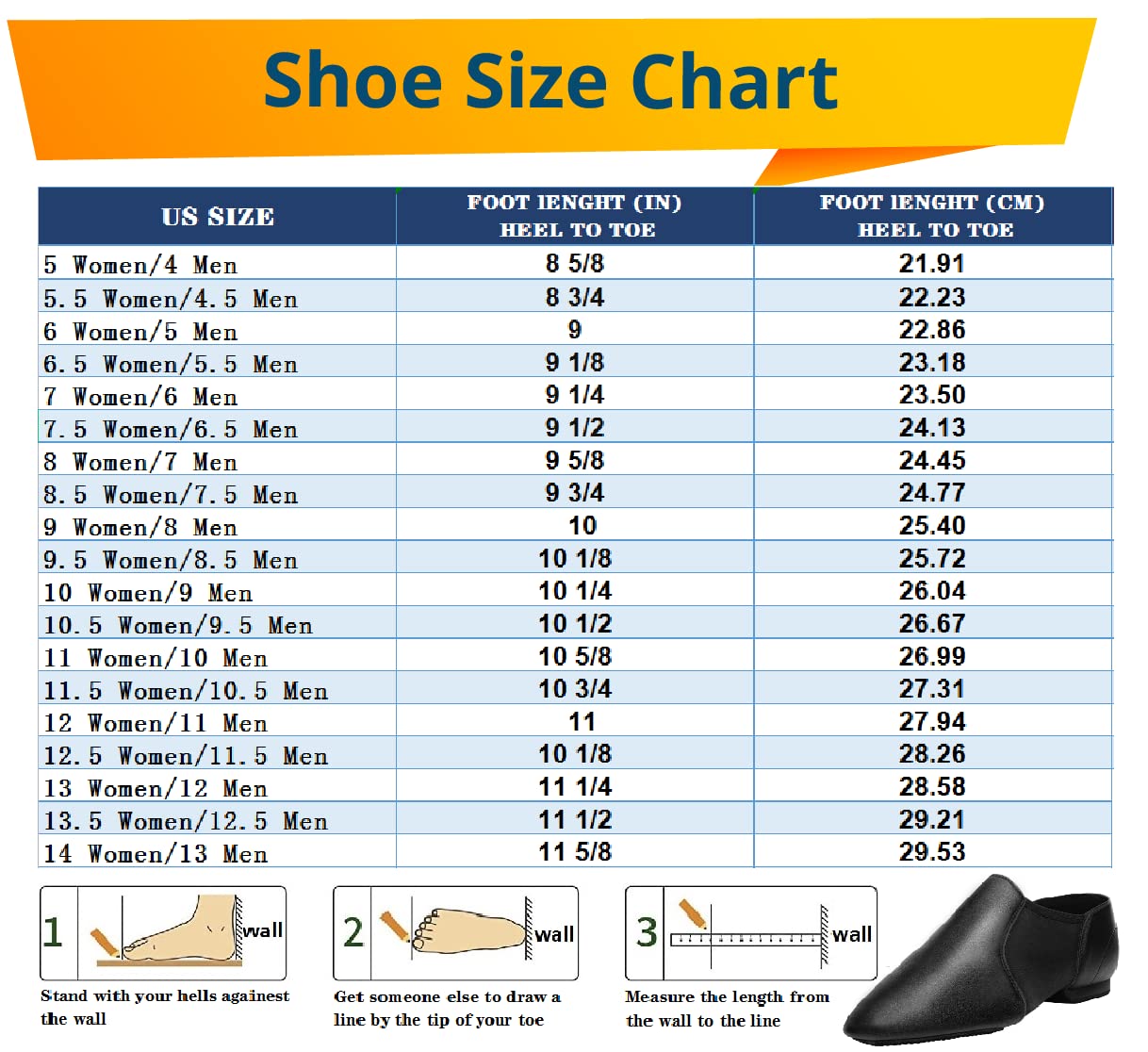 Split Sole Jazz Shoes for Women and Men's Dancing, Black (7.5W / 6.5M)