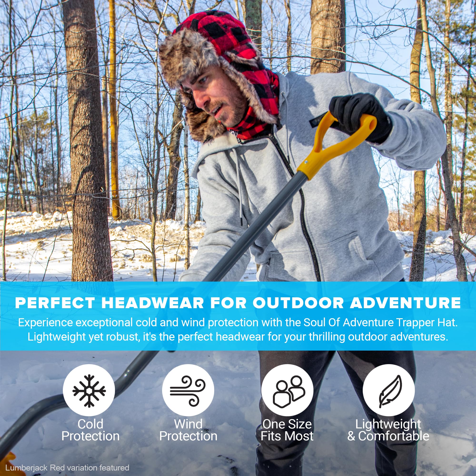 S A Trapper Hat with Lined Faux Fur, Pull On Closure with Chin Buckle, Elmer Fudd Warm Winter hat with Ear Flaps for Women (Nordic White)