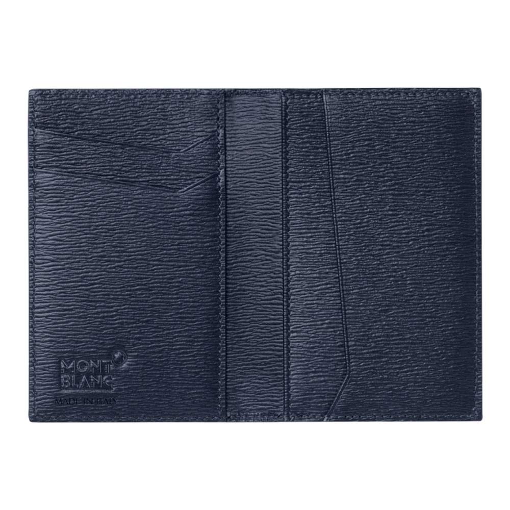Montblanc 4810 Westside Blue Leather Business Card Holder 118662