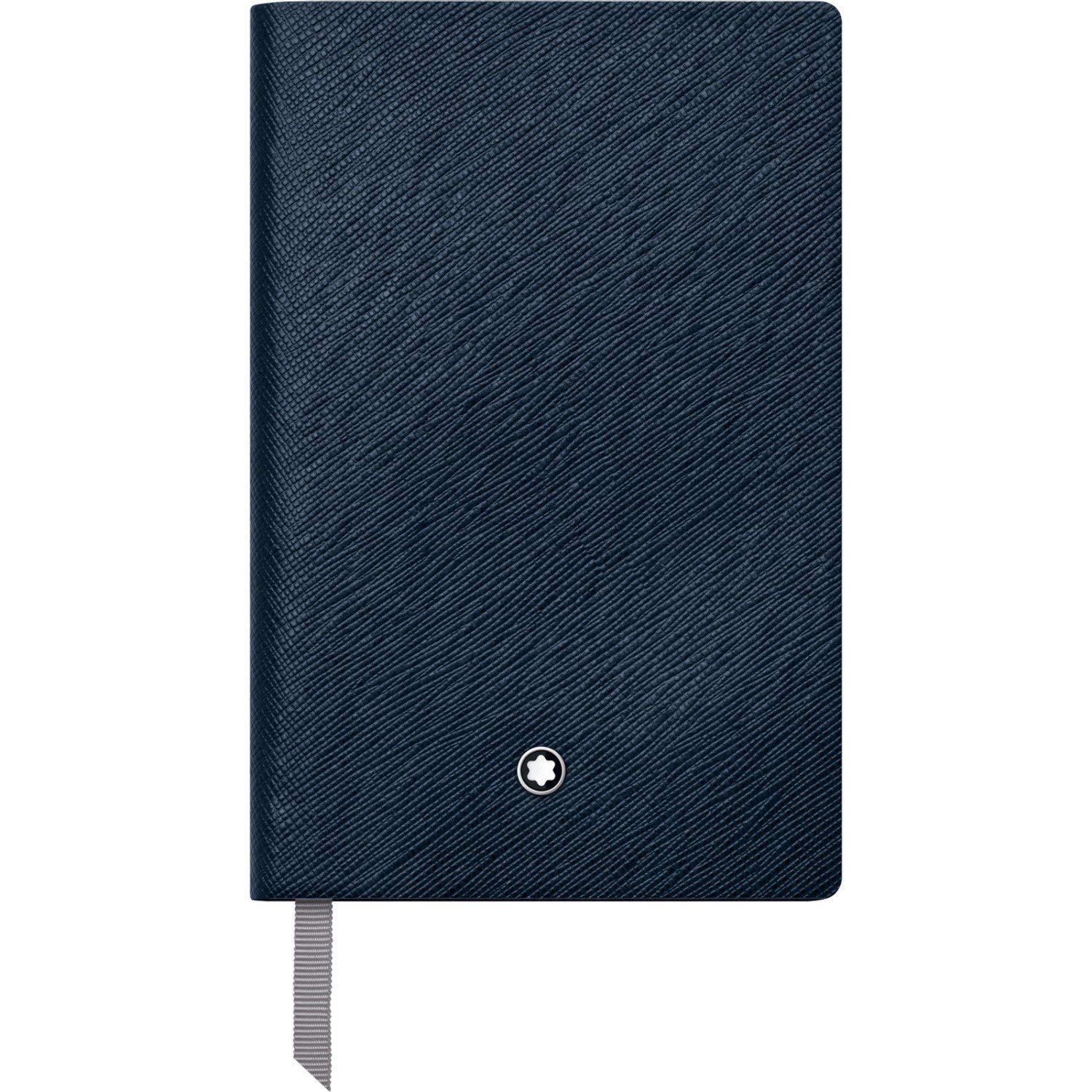 Montblanc Fine Stationery 118037 Notebook Leather Cover Indigo Lined Pages 14 x 9 cm