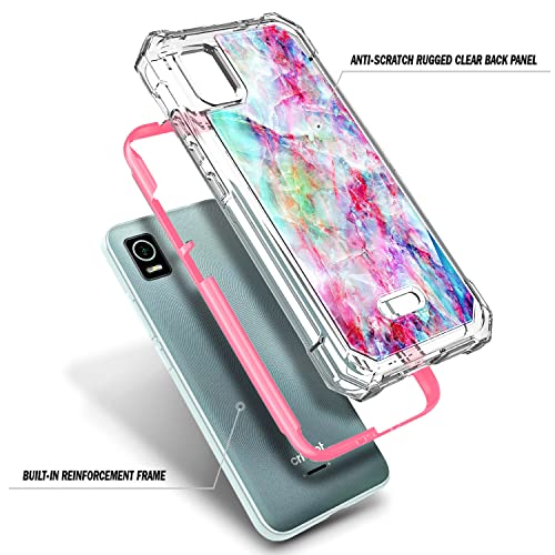 NZND Designed for Alcatel TCL 30Z (T602DL) Case, TCL 30 LE Phone Case with [Built-in Screen Protector], Full-Body Protective Shockproof Rugged Bumper Cover (Fantasy)
