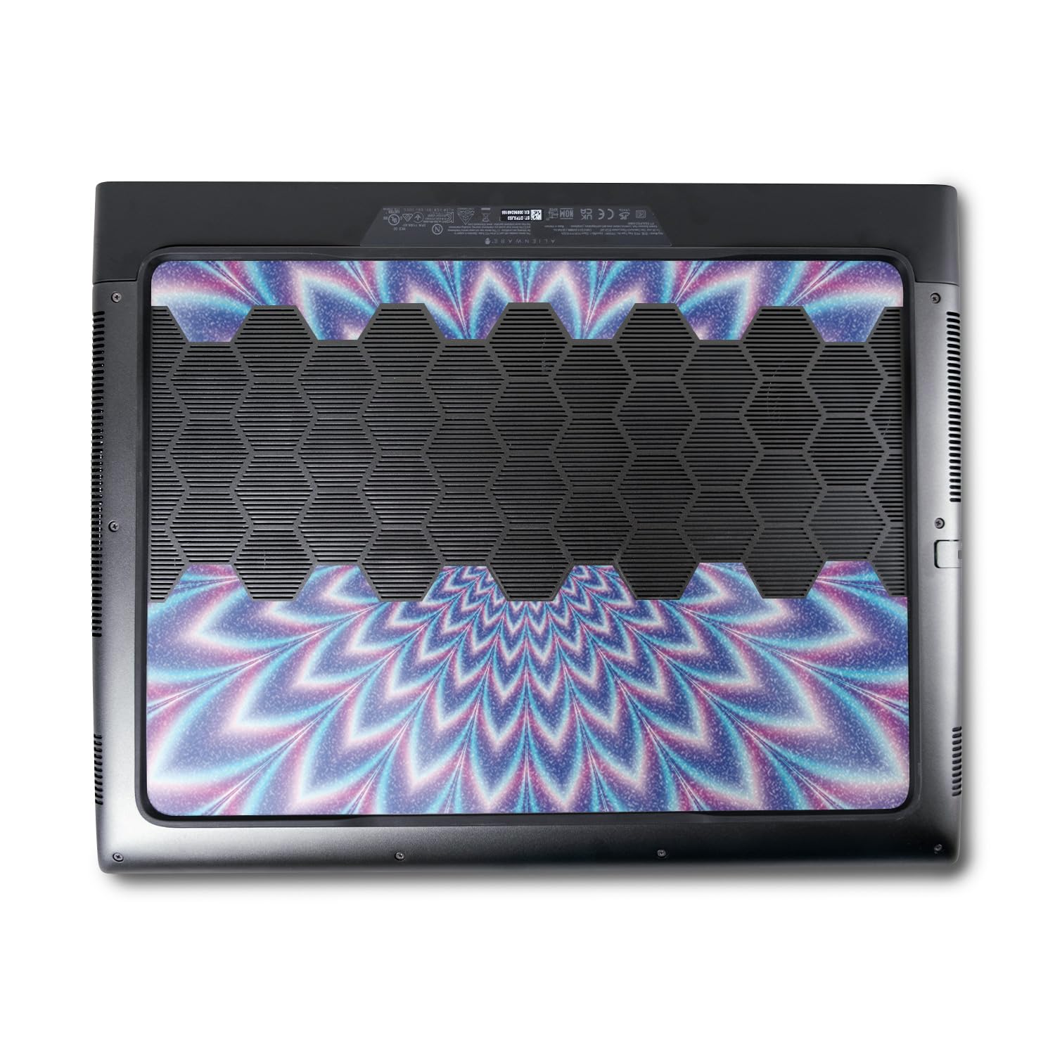 MightySkins Glossy Glitter Skin Compatible With Alienware M18 R1 (2023) Full Wrap Kit - Jitter Illusion | Protective Durable High-Gloss Glitter Finish | Easy To Apply & Change Styles | Made in the USA