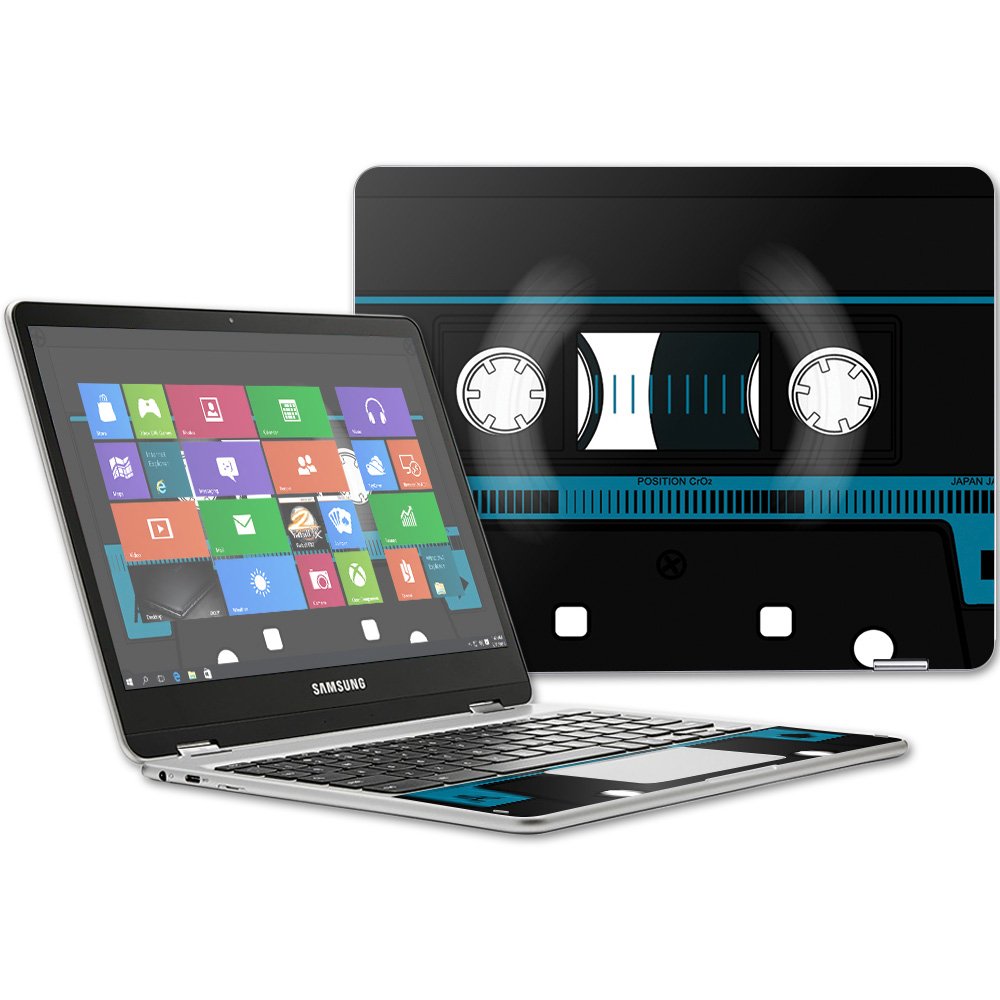 MightySkins Skin Compatible with Samsung Chromebook Plus 12.3"(2017 - Cassette Tape | Protective, Durable, and Unique Vinyl wrap Cover | Easy to Apply, Remove, and Change Styles | Made in The USA