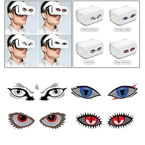 Ronyme 4 Pieces VR Eye Sticker Compatible with Vinyl Sticker for Quest 2 Headphones