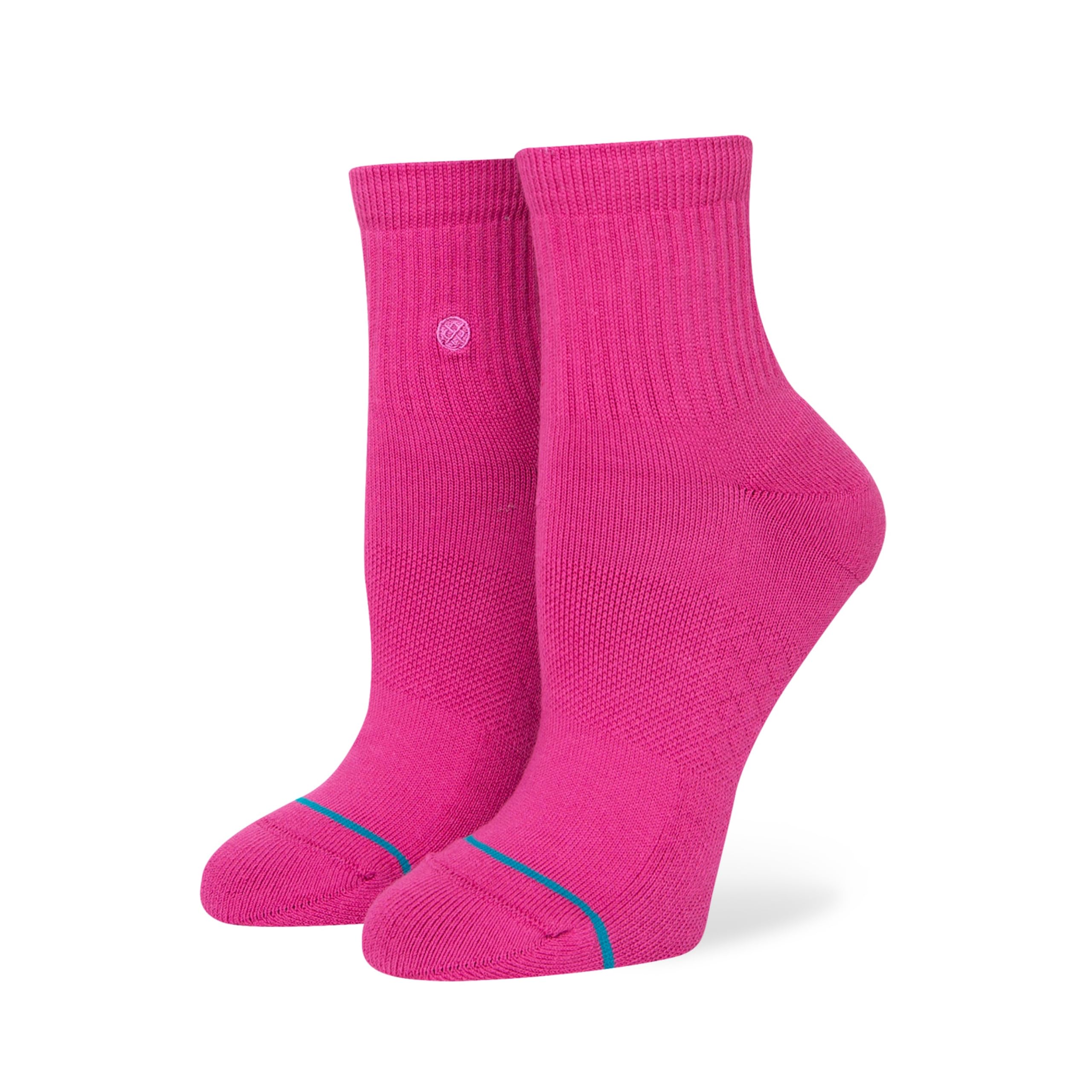 Stance Women's Icon Quarter Socks (Small, Magenta)
