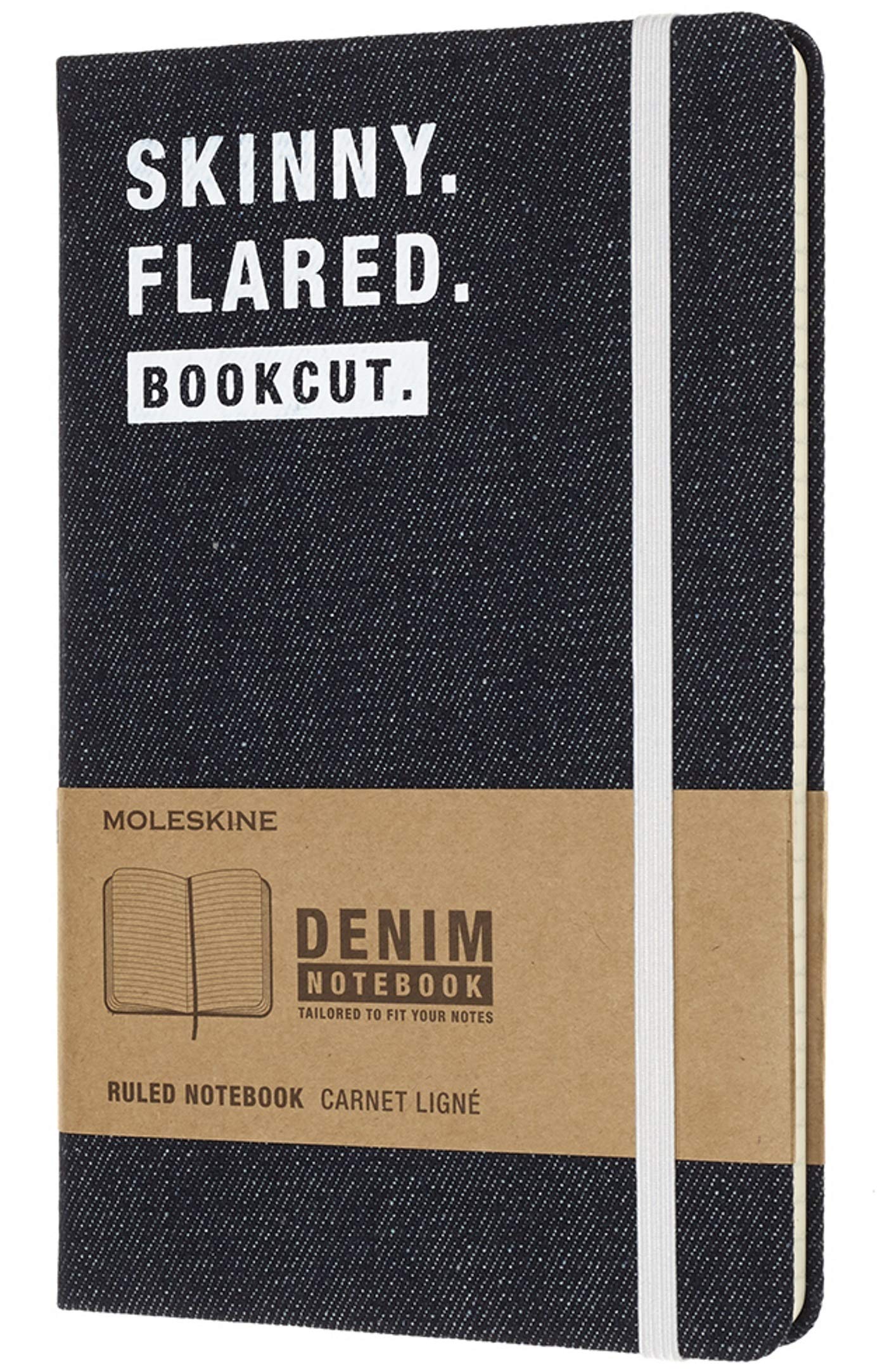 Moleskine Limited Collection Denim Notebook, Hard Cover, Large (5" x 8.25") Ruled/Lined, 240 Pages