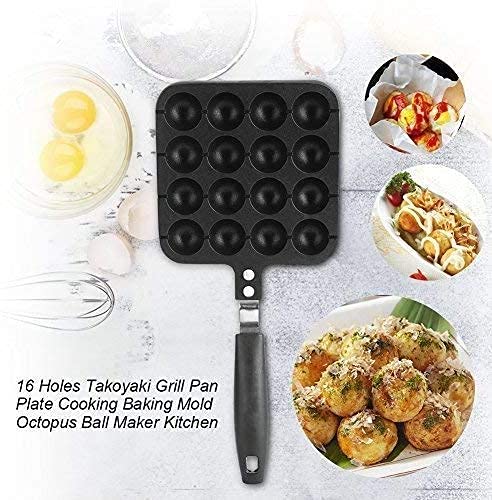 Takoyaki Grill Pan premium Material Non-Stick Plate Round Pancakes Cooking Tools Baking Mold Tray Home Kitchen Accessories