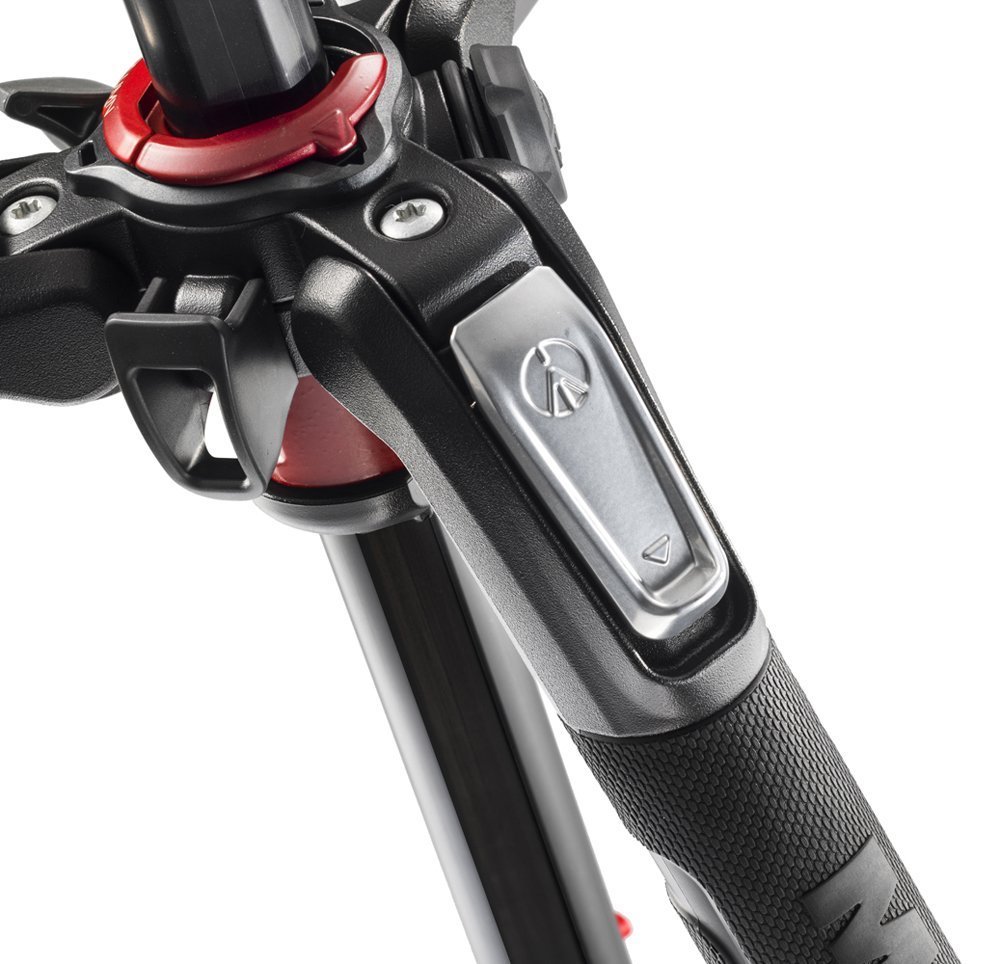 Manfrotto MT190CXPRO4 4 Section Carbon Fiber Tripod Legs with Q90 Column (Black) Includes A Bonus ZAYKiR Tripod Strap Non-Slip with Two Quick-Release Loops (Black)