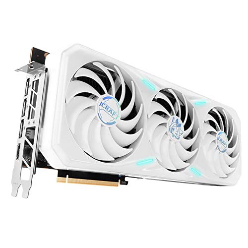 maxsun Geforce RTX 4070 Ti iCraft Limited Edition OC 12GB GDDR6X Video Graphics Card GPU for Computer Gaming PC HDMI2.1 DLSS 3.5 PCIE 4.0 X16 RGB 𝗔𝗻𝗶𝗺𝗲 𝗪𝗵𝗶𝘁𝗲 𝗚𝗣𝗨