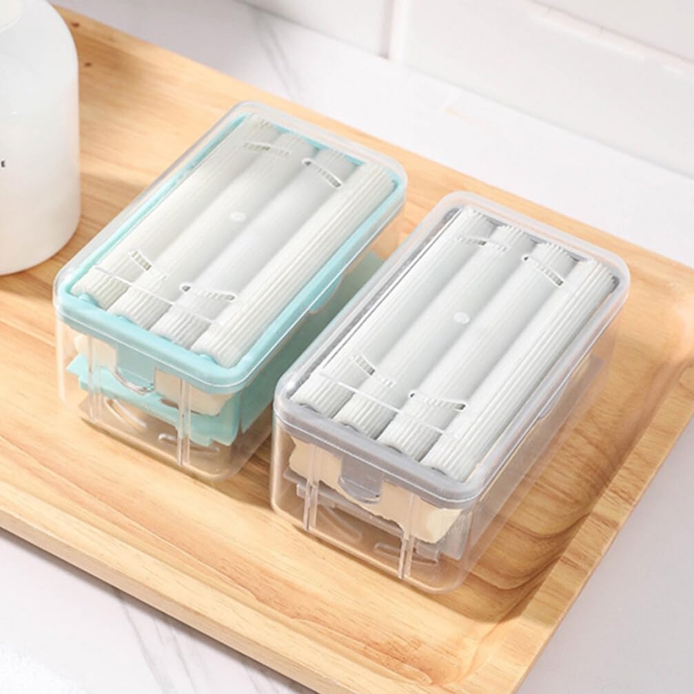 ONDIAN Soap Dish 3Pcs Soap Dish with Drain Multifunctional Soap Dish Soap Cleaning Storage Foaming Box Draining Soap Holder for Home Bathroom Countertop