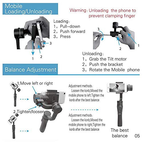Phone 3-axis Stabilizer Handheld Gimbal Anti-Shake Shooting Stabilizer Outdoor Short Video Smooth Action Camera