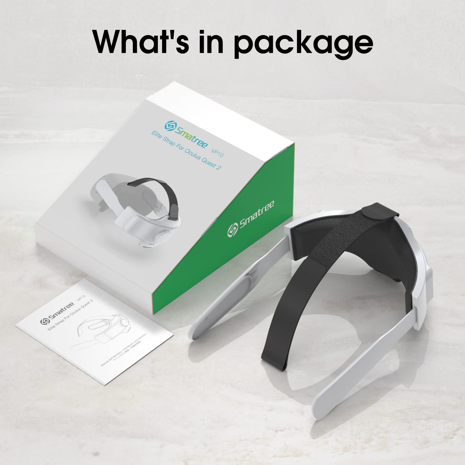 Smatree Oculus Quest 2 Elite Strap with Comfortable Head Cushion,Elite Strap Protective Head Strap for Oculus