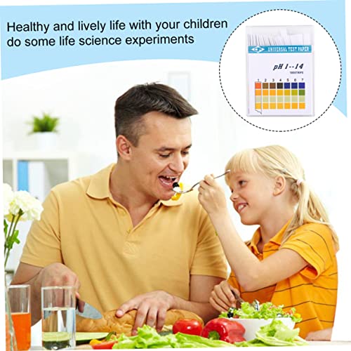 ULTECHNOVO 200 Pcs Ph Test Paper Ph Sticks Ph Testing Quality Test Strip Ph Level Test Kit Ph Monitoring Paper Drinking Water Test Paper Spa Kits Universal Test Paper Food Body