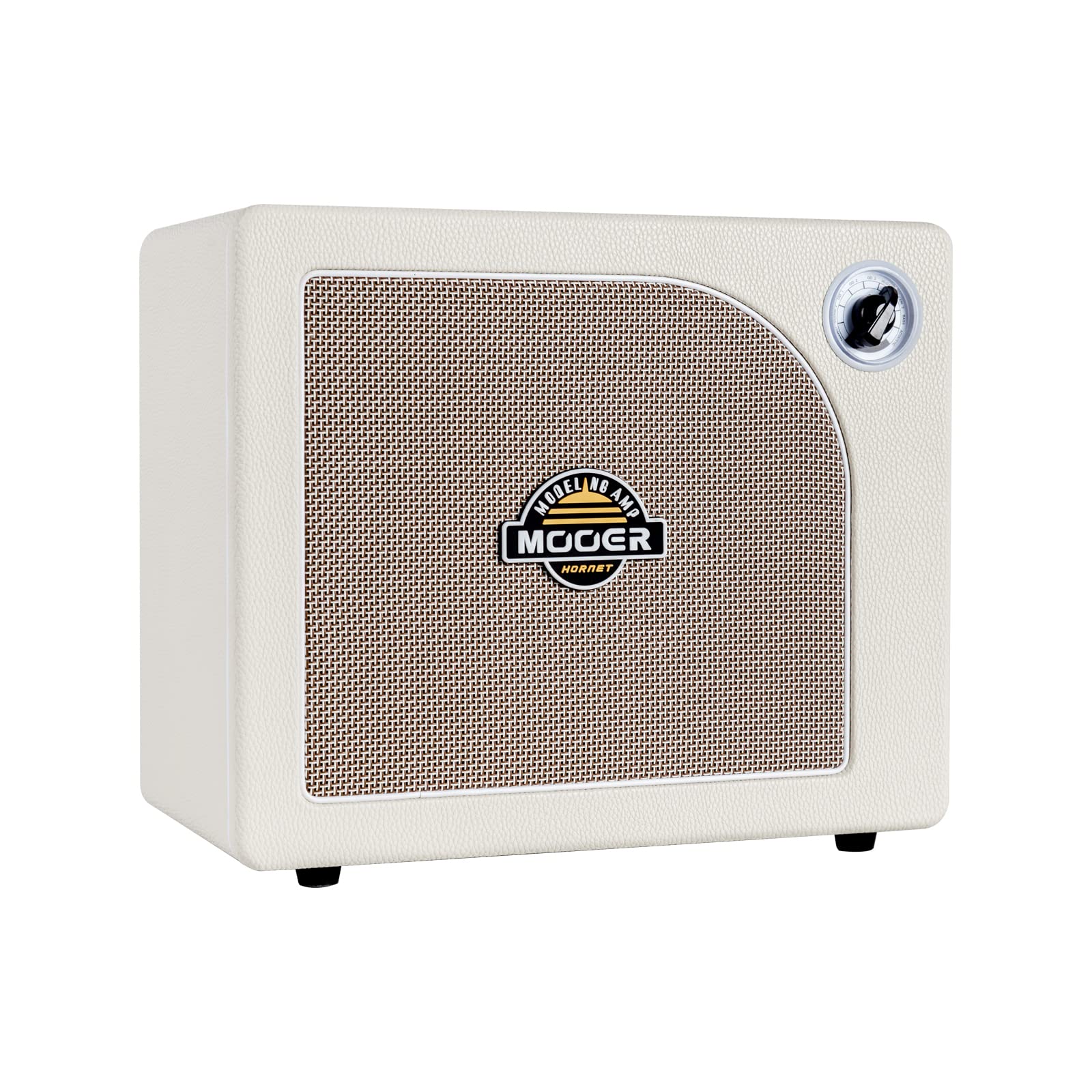 MOOER Guitar Amp Combo Practice, 30W Digital Modelling Amplifier Built-in Bluetooth, Headphone Out Put, 9 Preset mode for Beginner-Upgrade Hornet White