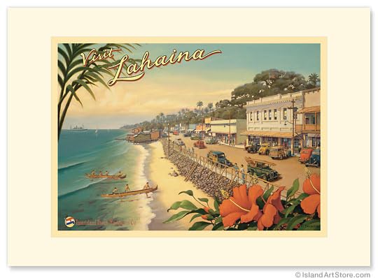 Lunch Money Visit Lahaina - Maui Hawaii Hawaiian Premium Vintage Collectible Blank Greeting Card