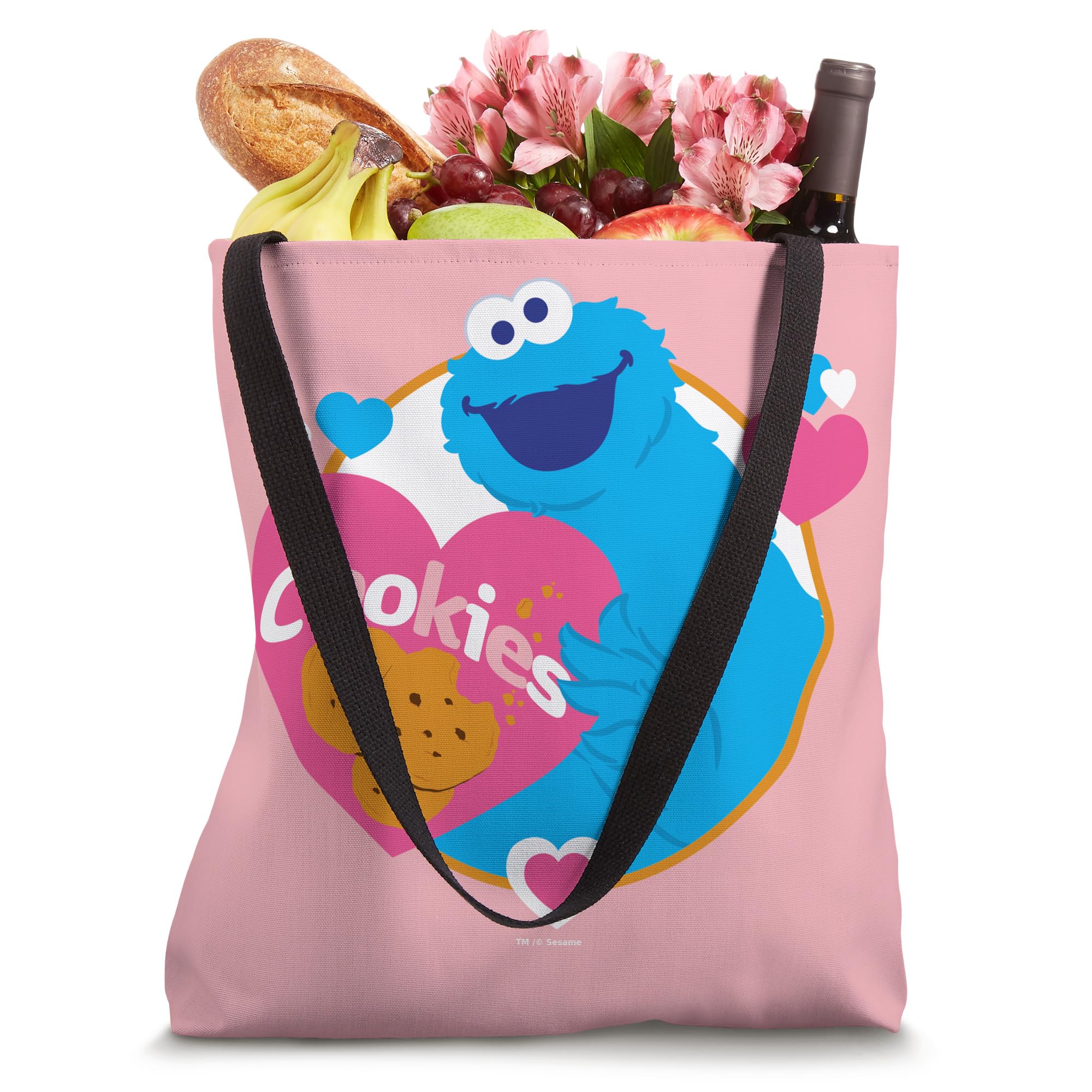 Sesame Street Cookie Monster Love Cookies Tote Bag