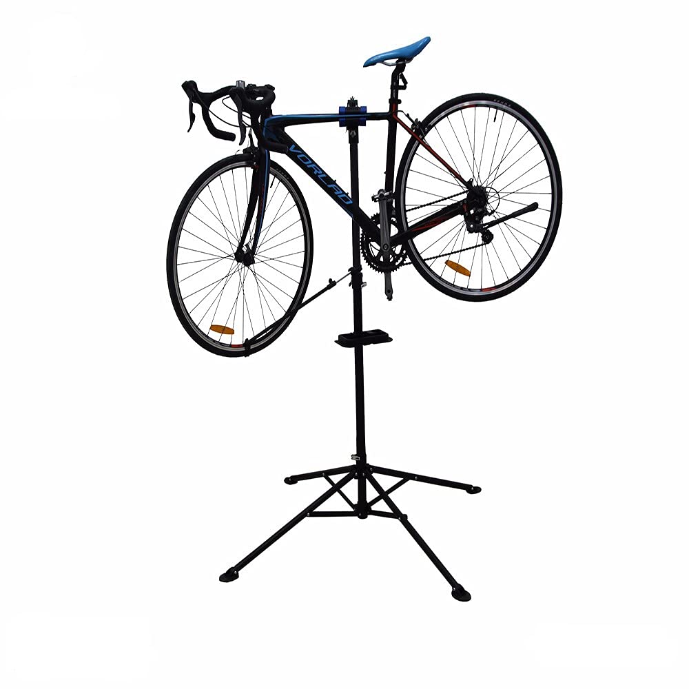 MaxxHaul 80725 Bike Repair Stand/ Display with Adjustable Height & 360 Deg. Rotating Head Clamp,black
