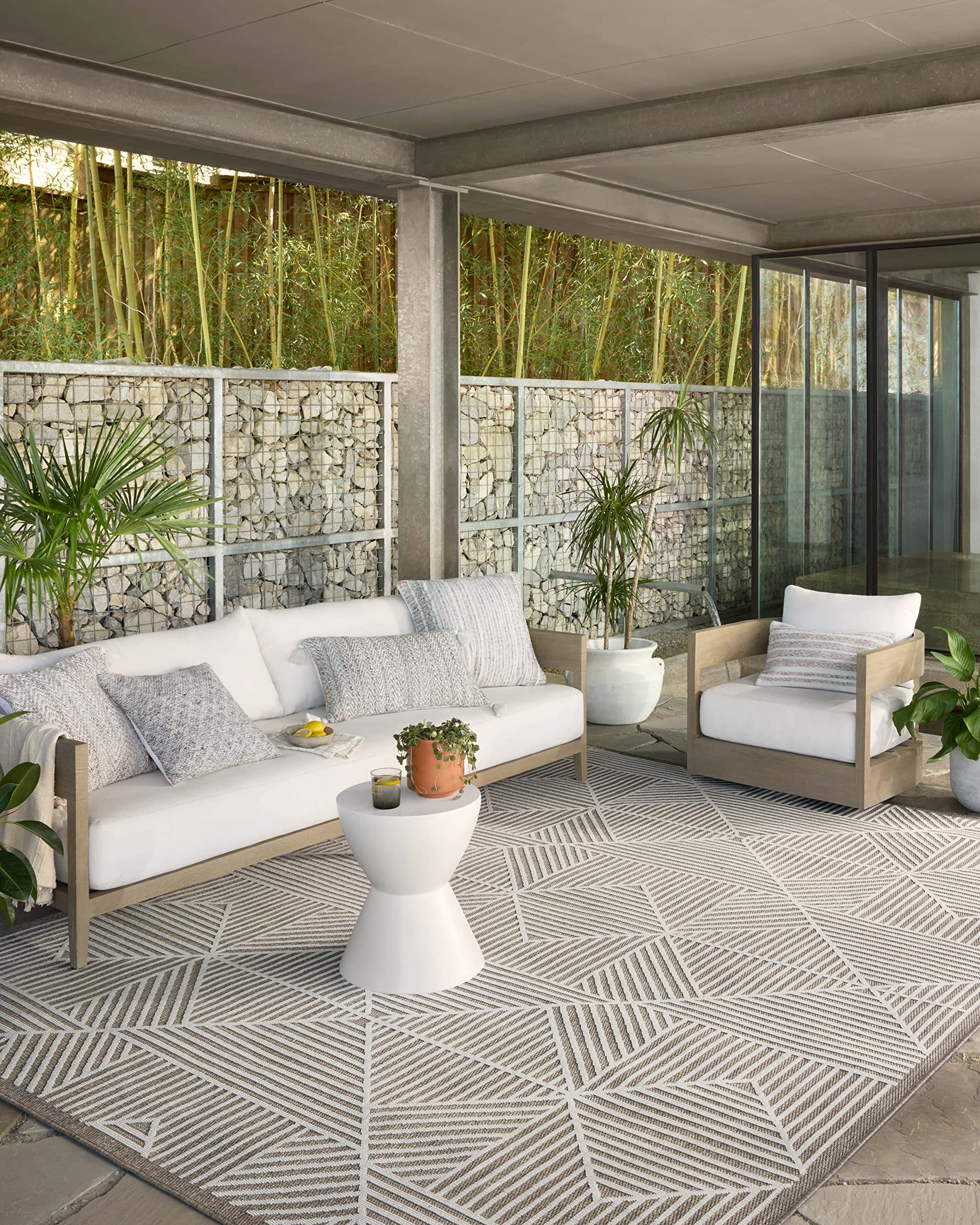 Loloi II Rainier Collection RAI-03 Natural/Ivory 9'-2" x 12'-2" Area Rug