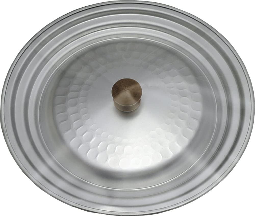 Taniguchi Metal Yukihira Pot Lid 6.3-7.9 inches (16-20 cm), Made in Japan, Lightweight, Japanese Artisan Series