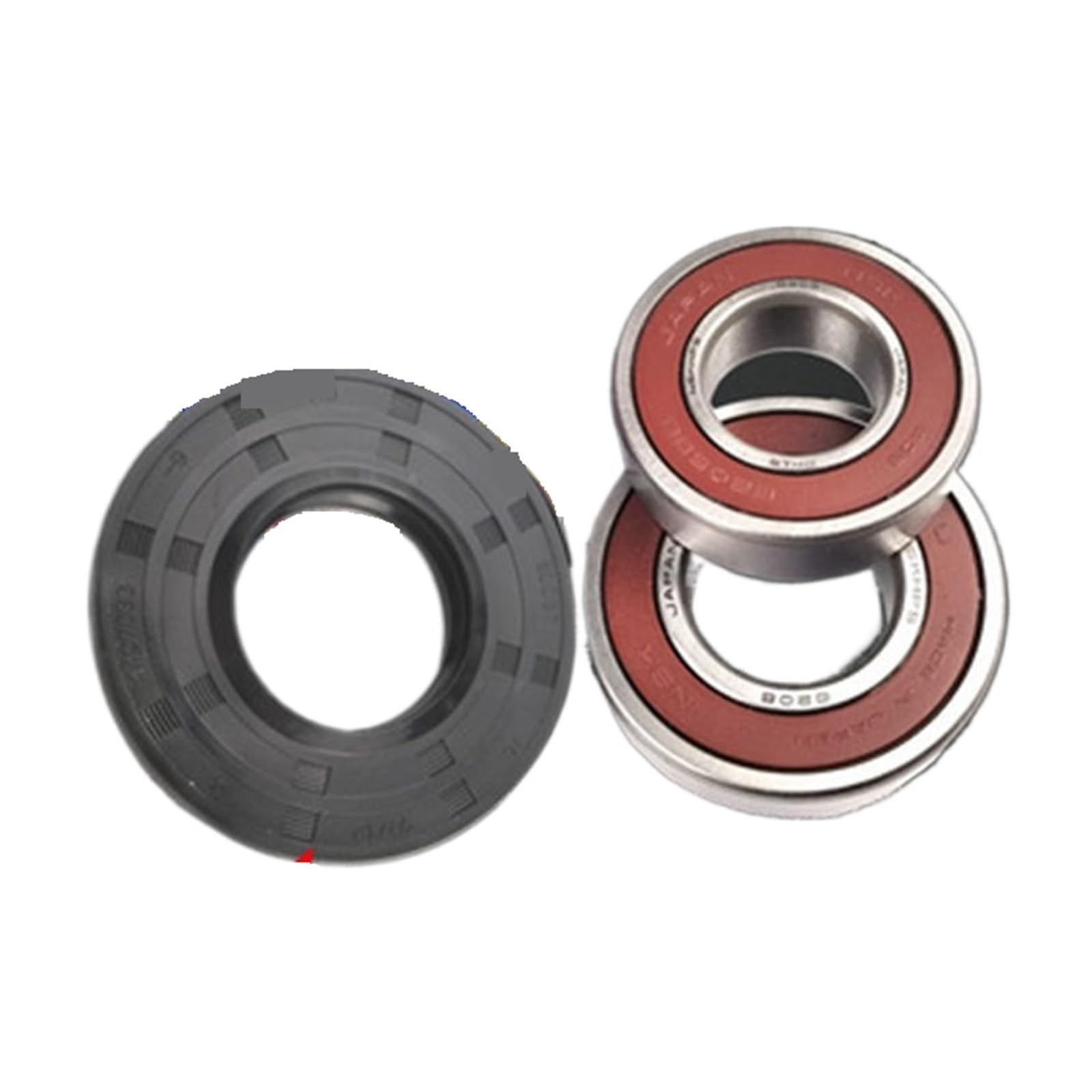 MiJob Compatible for TCL Drum Washing Machine Water Seal(37/76/10/12) Bearings 2 PCs(6205 6206) Oil Seal Sealing Ring Parts