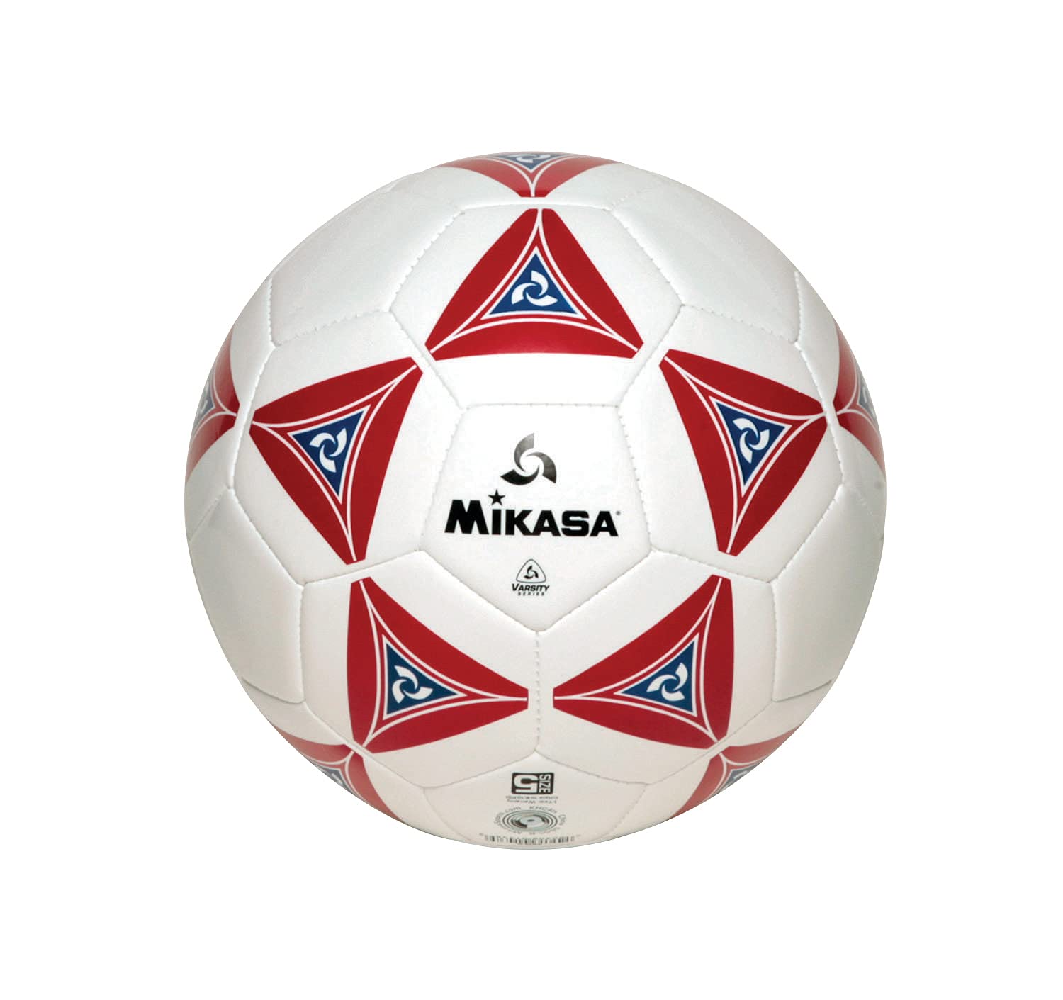 Mikasa Serious Soccer Ball (Red/White, Size 4)
