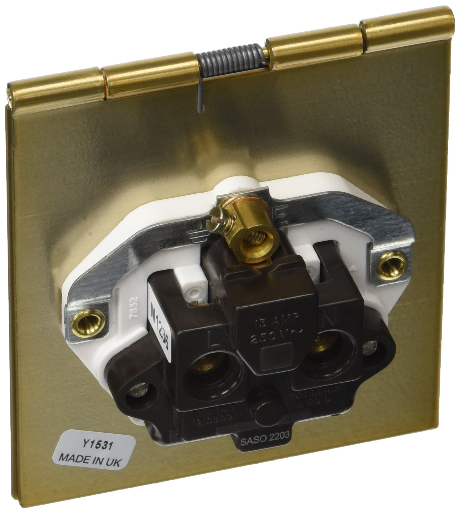 MK 741SAG 13A Single Socket - Satin Gold