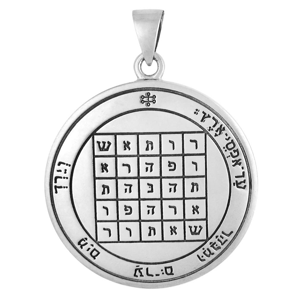 Moonlight Mysteries Sterling Silver Second Pentacle of Saturn Talisman for Defense