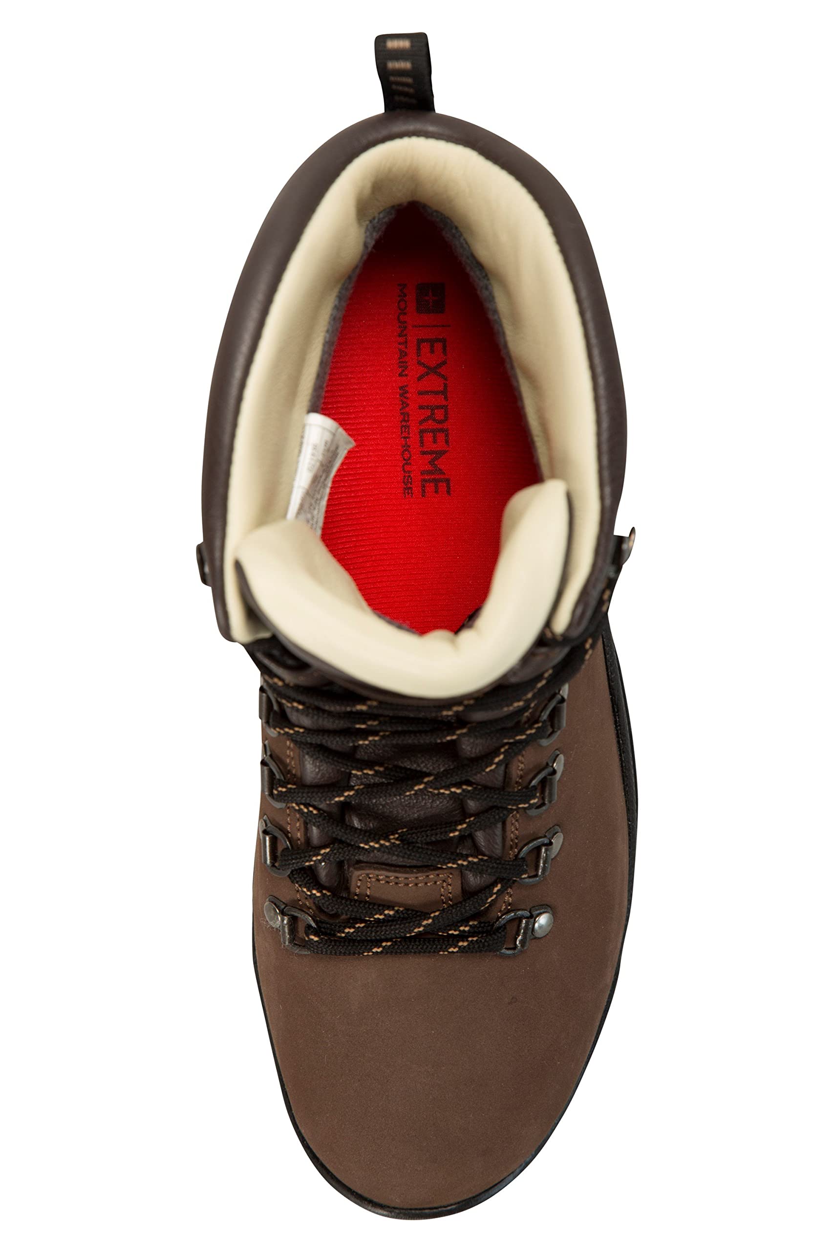 Mountain Warehouse Excalibur Womens Hiking Boots -Vibram Walking Shoe Brown Womens Shoe Size 8 US