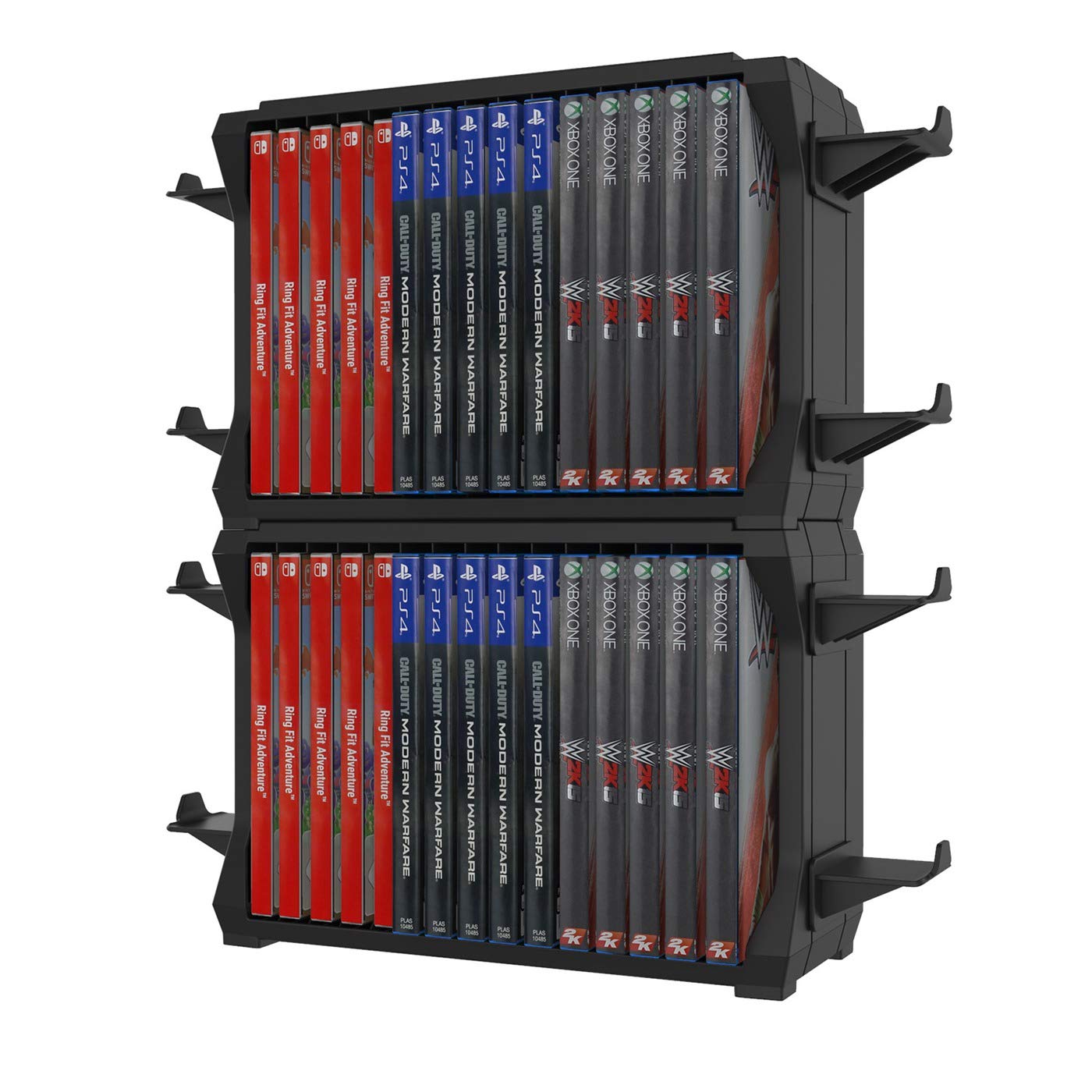 Pceewtyt Premium Game Storage Tower Stand, Holder Stores Games or Disc Cases Storage Rack Controller Rack 5