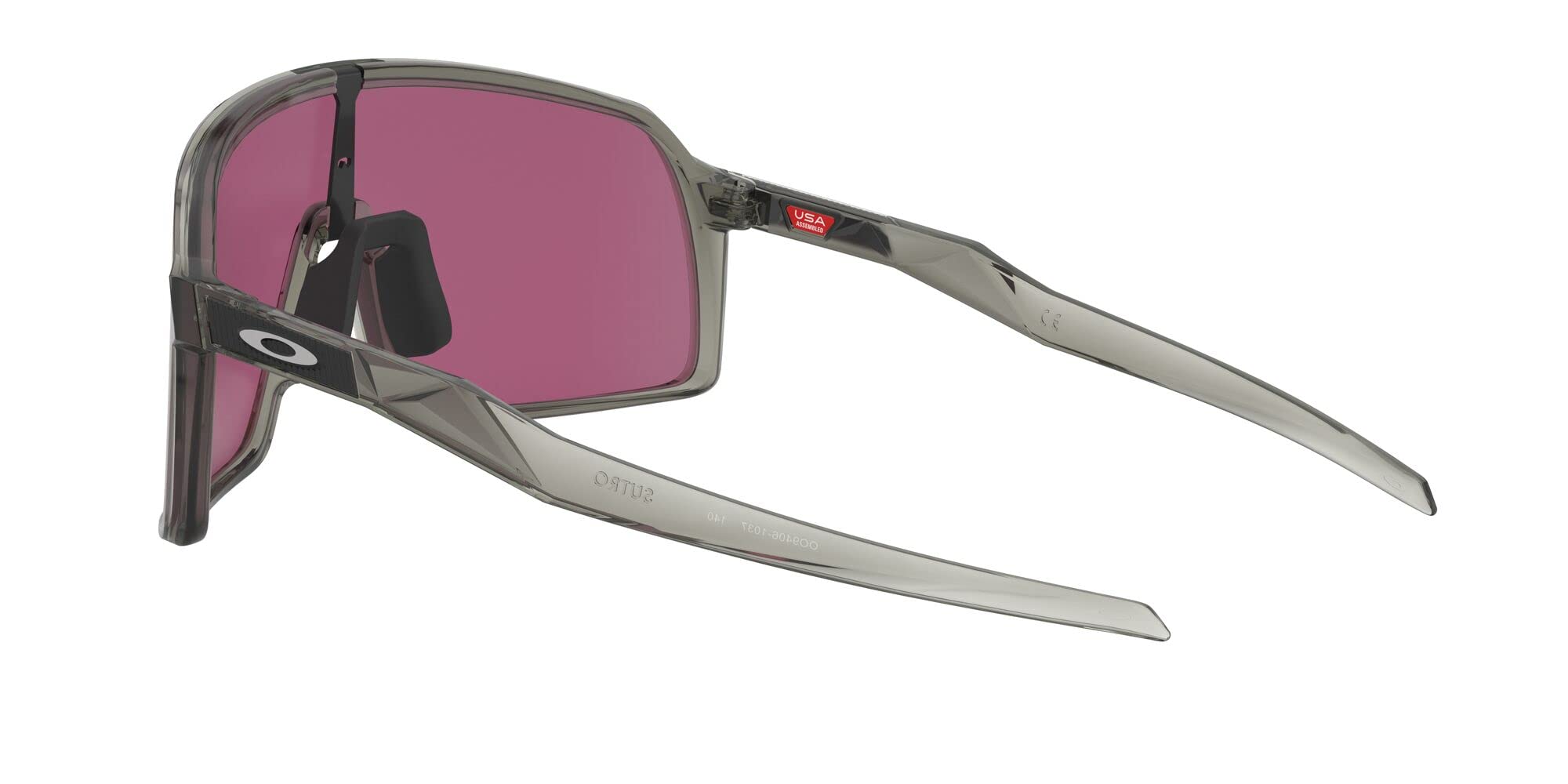 Oakley Men's OO9406 Sutro Rectangular Sunglasses, Grey Ink/Prizm Road Jade, 37 mm
