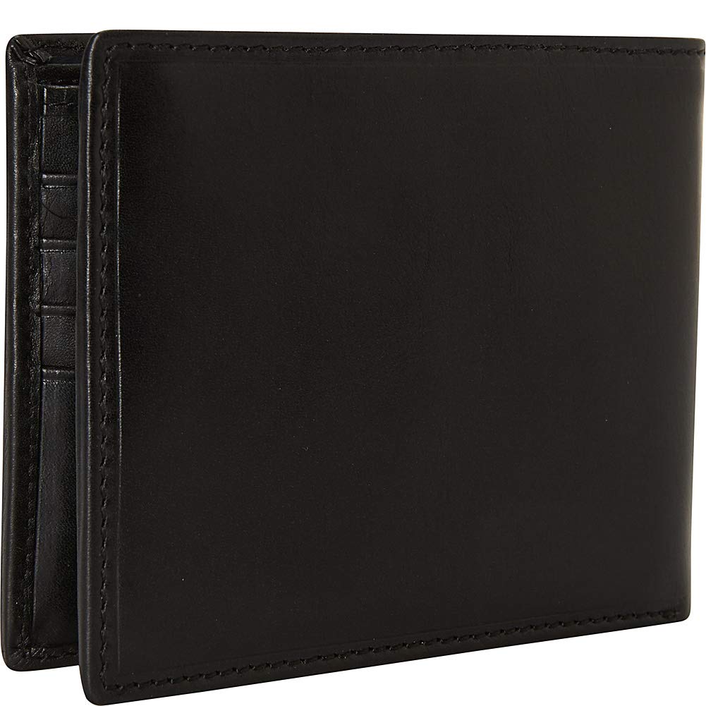Mancini Leather Goods Men's RFID Secure Billfold with Removable Passcase (Black)