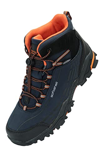 Mountain Warehouse Softshell Kids Hiking Boots Petrol Blue Kids Shoe Size 13 US