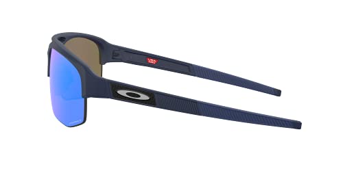 Oakley Men's Oo9424 Mercenary Rectangular Sunglasses, Matte Navy/Prizm Sapphire Iridium Polarized, 70 mm