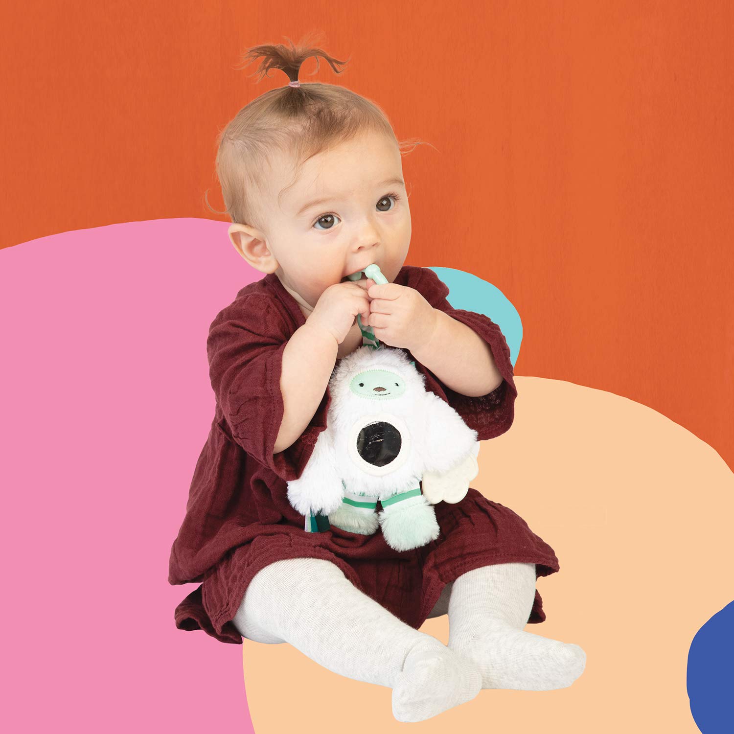 Manhattan Toy Beastie Boo Boomer Baby Teether & Chime Stroller Toy