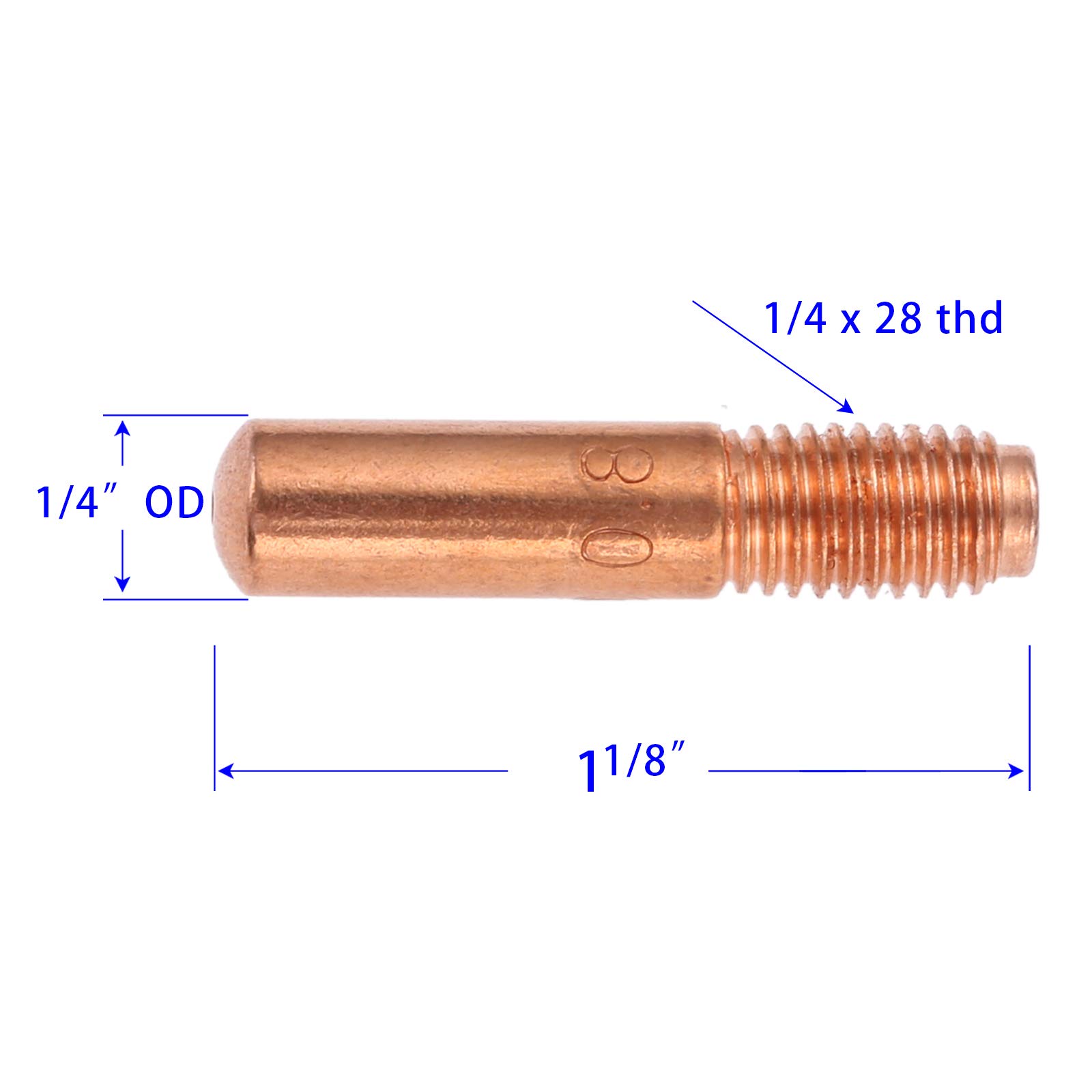 MIG Welding Gun Accessory Kit .030" Tip Nozzle Diffusers for Miller Millermatic M-10/15 Hobart H-9/10: 25pcs Contact Tips 000-067 0.030" + 2Pcs Gas Nozzles 1/2" 169715 + 2Pcs 169-716 Gas Diffuses