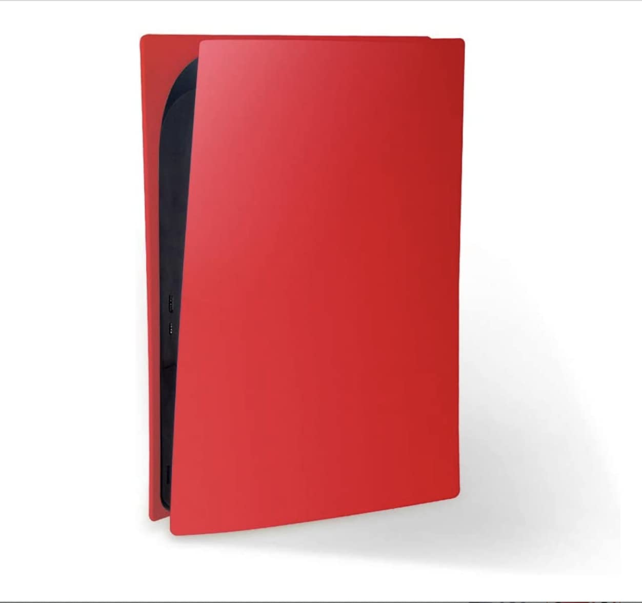 PS5 Face Plates Dust Cover Console Skins Shell Panels for Disc Edition, Playstation 5 Accessories Faceplate Protective Shell Replacement Plate Dustproof Anti-Scratch (Red)