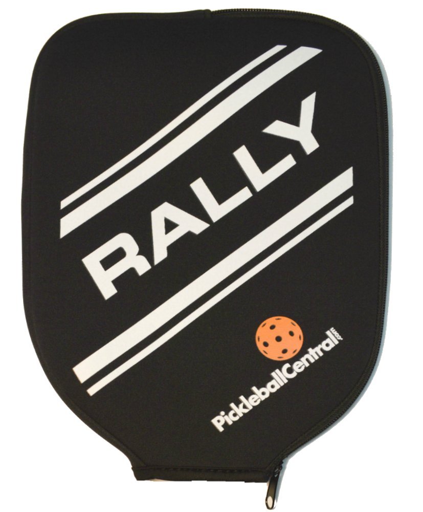 Pickleball Paddle - Rally Graphite Power 5.0 | Honeycomb Core, Graphite/Polymer Hybrid Composite Face | Power, Control, Large Sweet Spot | Paddle Cover (2 Pack - Blue & Red)