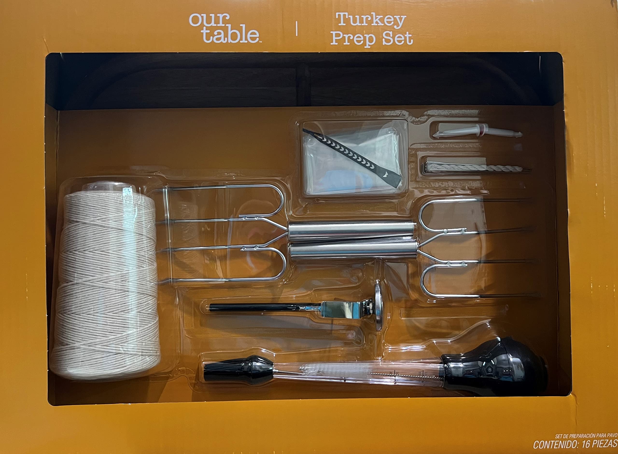 Our Table 16-Piece Turkey Prep and Carving Board Kit