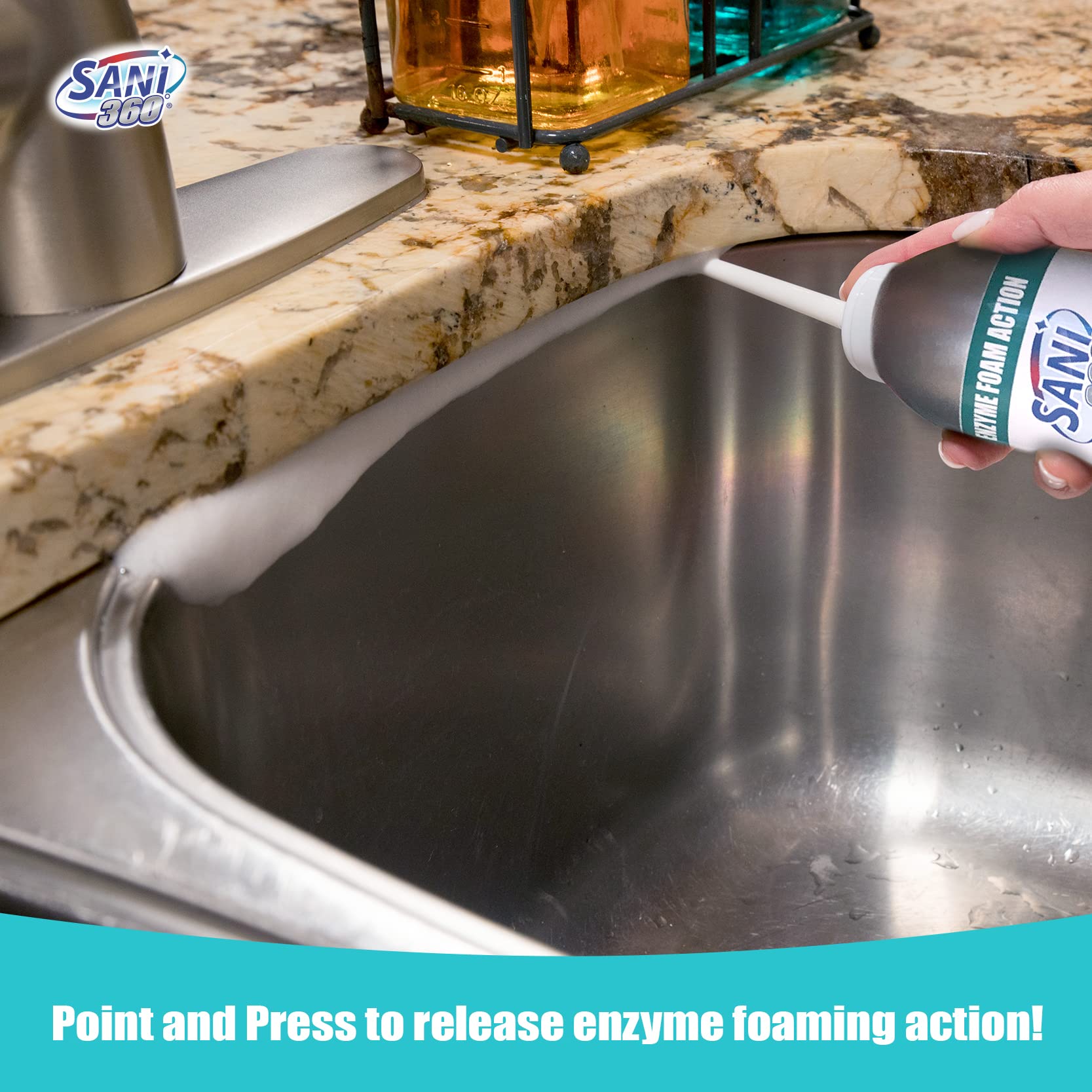 SANI 360° Sani Sticks All Purpose Cleaner, Enzyme Foam for Household Cleaning
